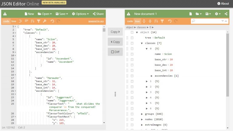 Editor online para JSON – Blog Code